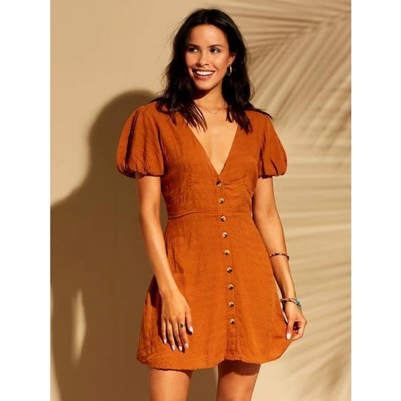 l*space | Dresses | Lspace Orange Sabrina Mini Dress | Poshmark